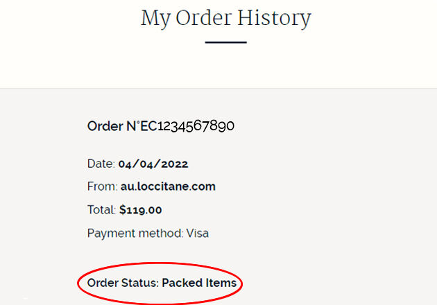 How To Track order | L’Occitane AU